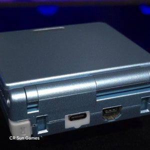 Pearl Blue Nintendo Game Boy Advance GBA SP Ips V2 and USB-C Mod - Etsy