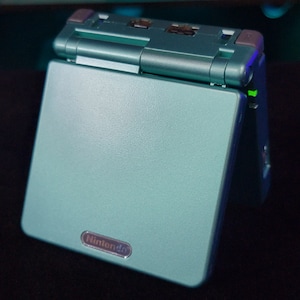 Metallic Teal Nintendo Game Boy Advance GBA SP IPS Mod Adjustable ...