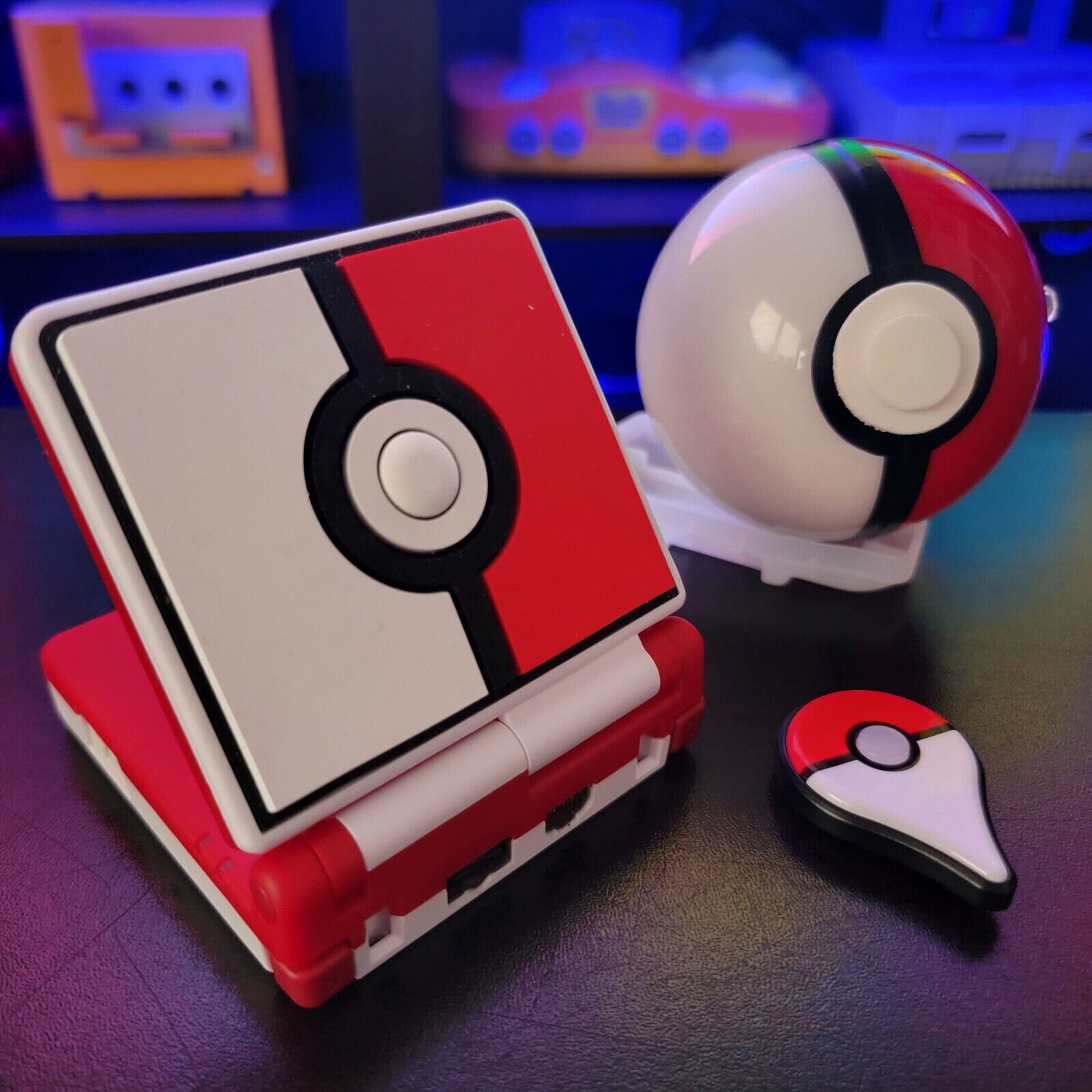 Nintendo Game Boy Advance SP AGS-001 Pokémon Pokeball Shell IPS ...