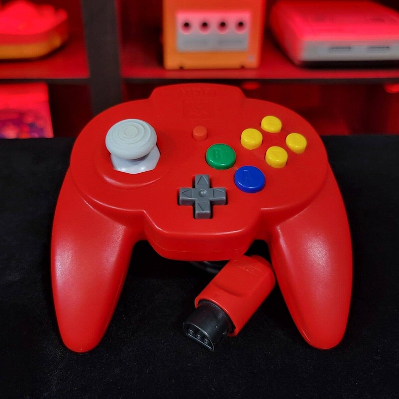 Red Hori Mini Pad Wired Controller Nintendo 64 N64 *FAST* Shipping - Etsy
