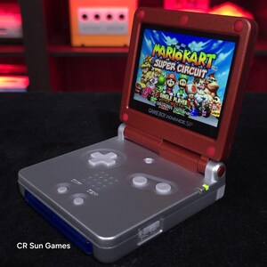 Mario Edition Nintendo Game Boy Advance GBA SP IPS Mod Adjustable ...