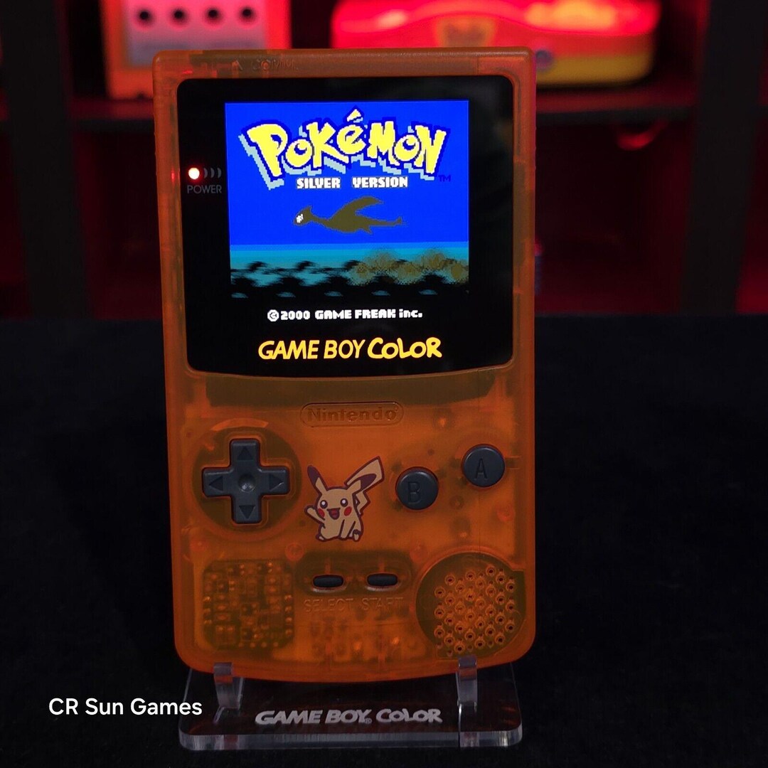 Clear Orange Gameboy Color Console OLED Touch Screen GBC Game Boy - Etsy
