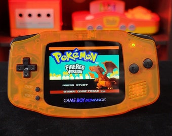 Black Game Boy Advance GBA Console With Ips V5 Backlight Backlit LCD ...