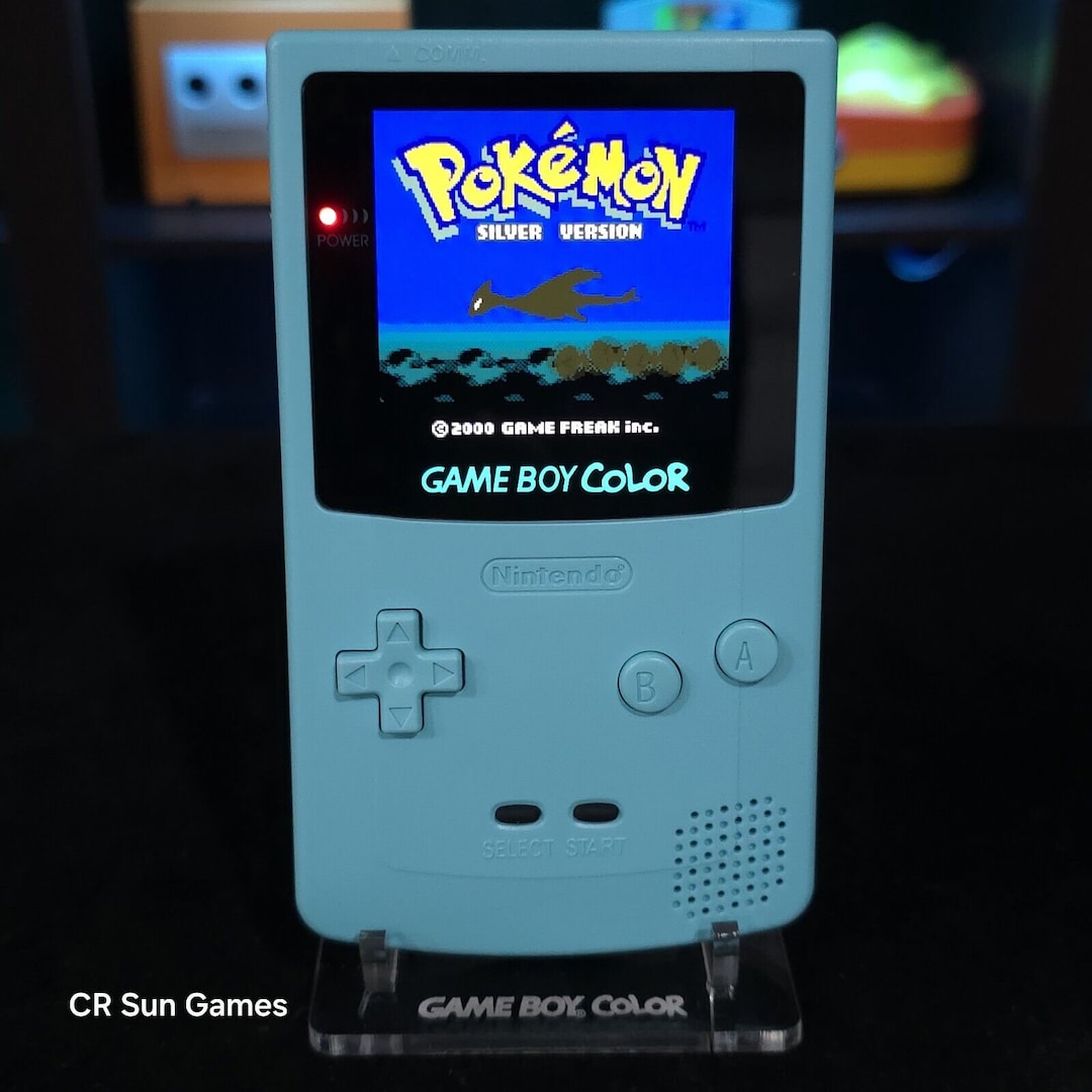 Light Blue Gameboy Color Console OLED Touch Screen GBC Game Boy - Etsy