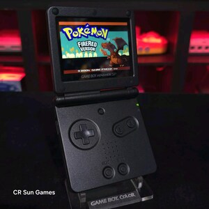 Black on Black Nintendo Game Boy Advance SP GBA SP Ips Mod Adjustable Brightness - Etsy