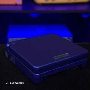 Blue Nintendo Game Boy Advance GBA SP IPS Screen Mod Adjustable ...