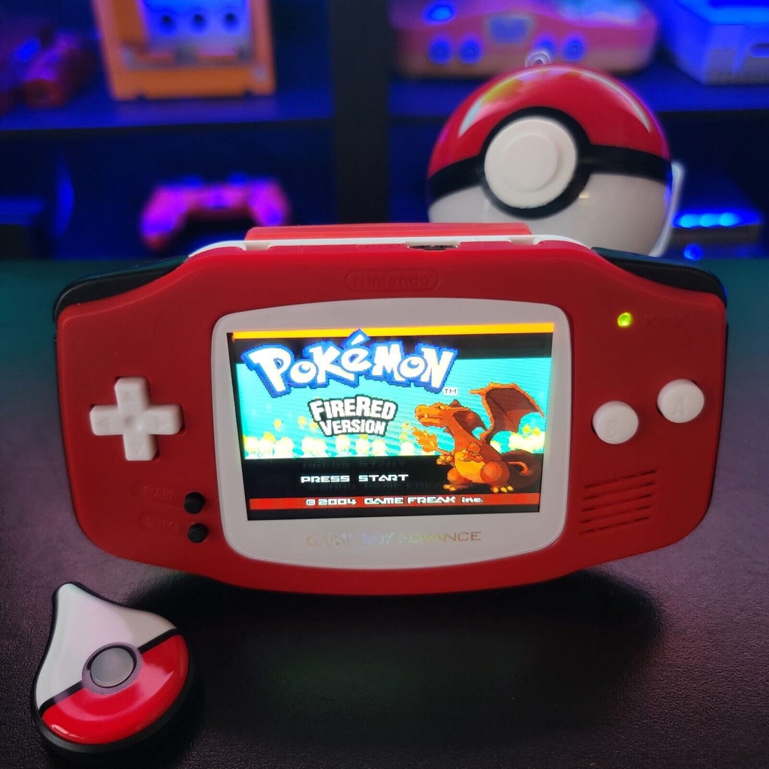 Pokemon Pokeball Game Boy Advance GBA Console With Ips Backlight ...