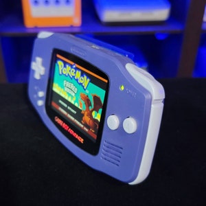 Indigo Game Boy Advance GBA Console With Ips V5 Backlit LCD Mod Console ...