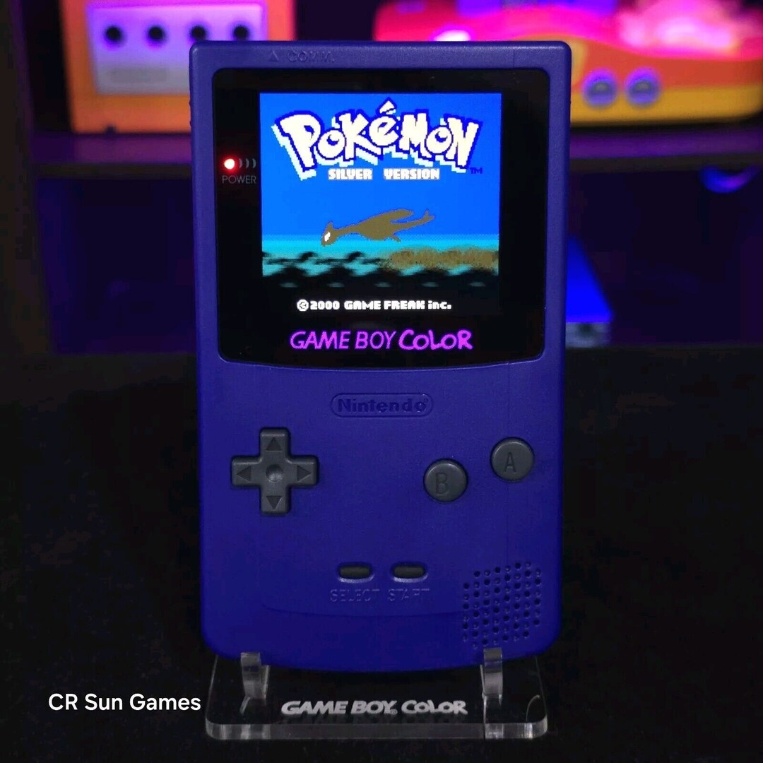 Purple Gameboy Color Console OLED Touch Screen GBC Game Boy - Etsy