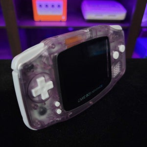 Atomic Purple Game Boy Advance GBA Ips LCD Usb-c 1800 Mah Rechargeable ...