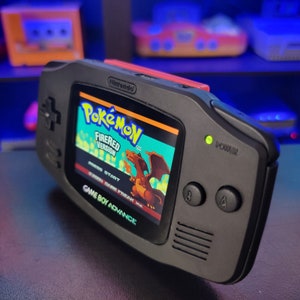 Black Game Boy Advance GBA Console With Ips V5 Backlight Backlit LCD ...