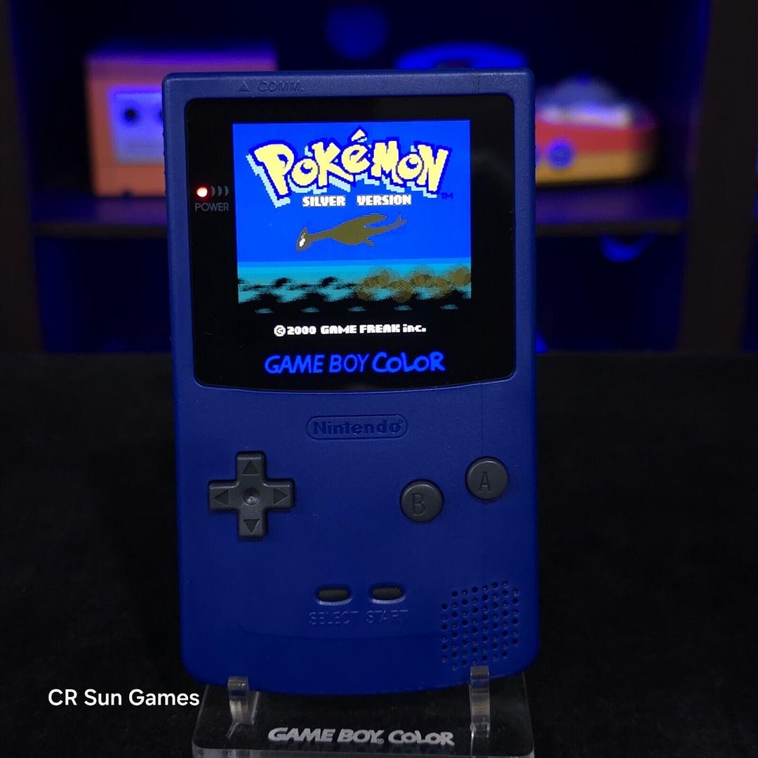 Blue Gameboy Color Console OLED Touch Screen GBC Game Boy - Etsy