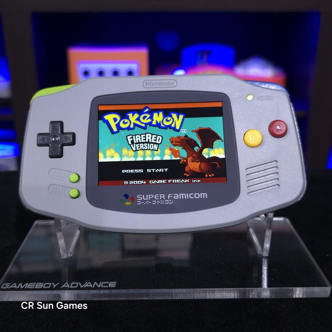 Famicom Gameboy Advance GBA Ips V5 LCD Usb-c 1800 Mah Rechargeable ...