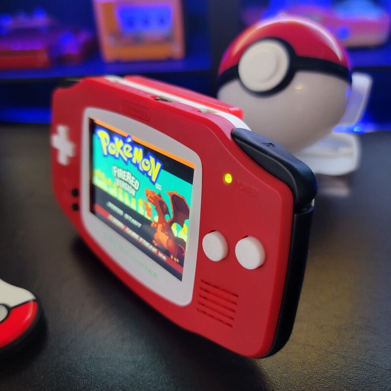 Pokemon Pokeball Game Boy Advance GBA Console With Ips - Etsy