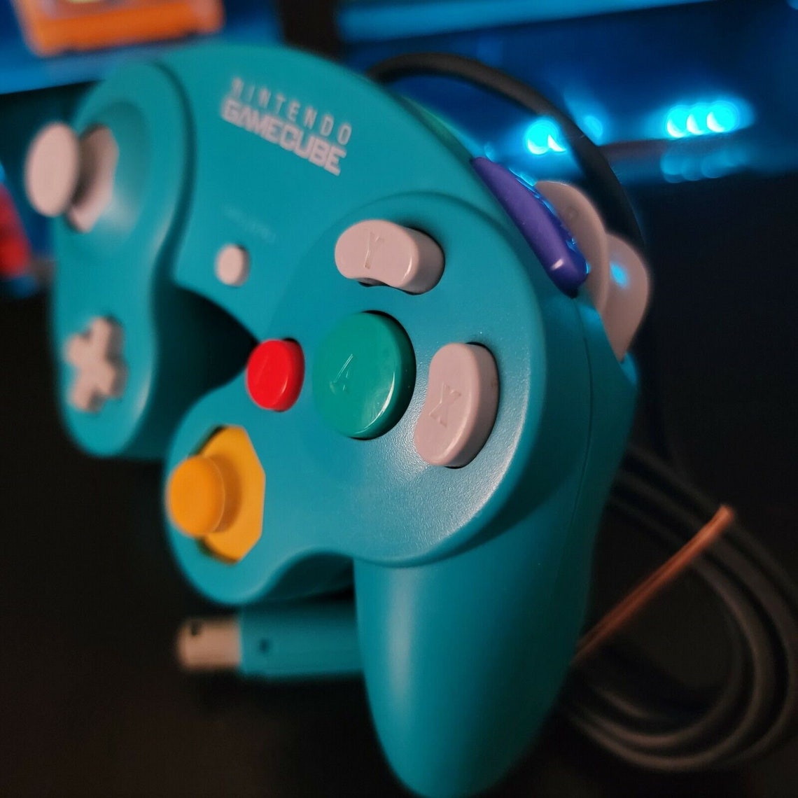 Official Nintendo Gamecube Controller Pad Teal Emerald Blue - Etsy