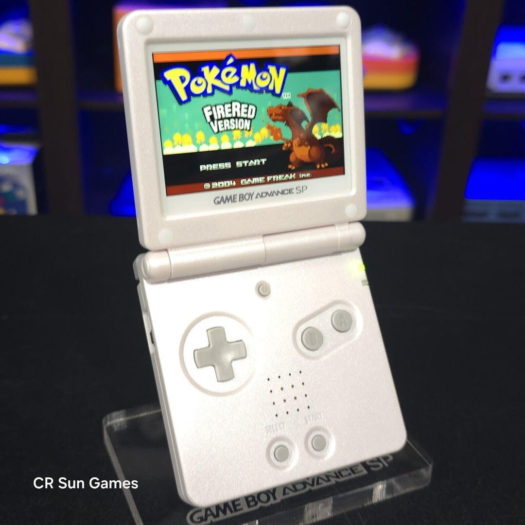 White Nintendo Game Boy Advance GBA SP Ips Screen and USB-C Mod - Etsy