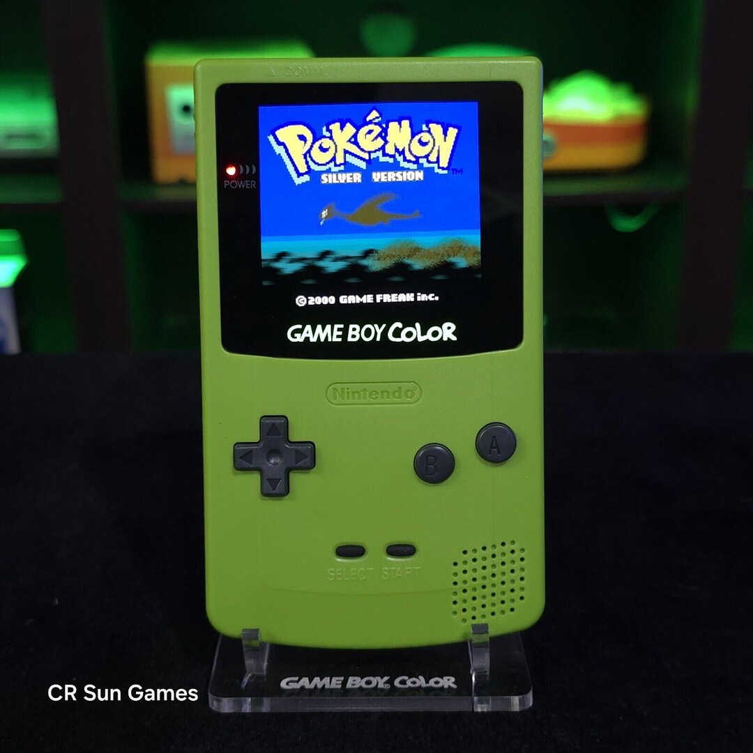 Green Gameboy Color Console OLED Touch Screen and USB-C Rechargeable ...