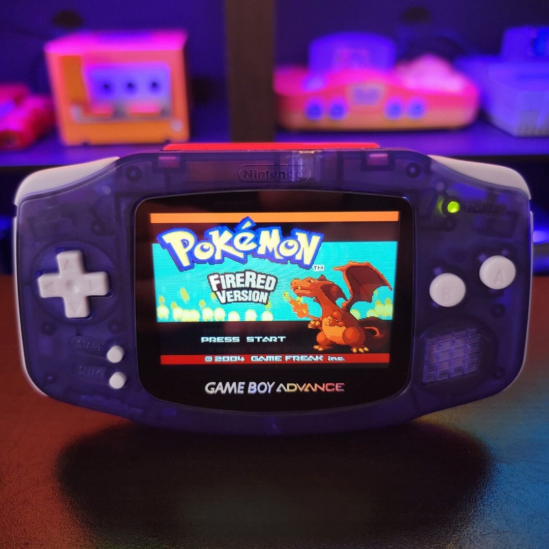 Grape Purple Game Boy Advance GBA Console With Ips V5 Backlight Backlit ...