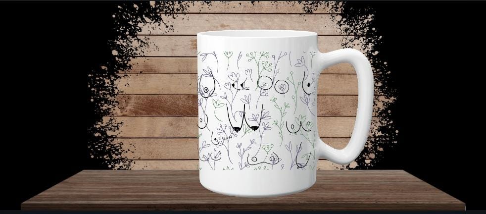 Boobie Coffee Mug - Etsy