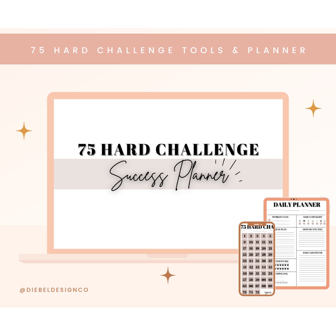 75 Hard Challenge Tools Tracker - Etsy