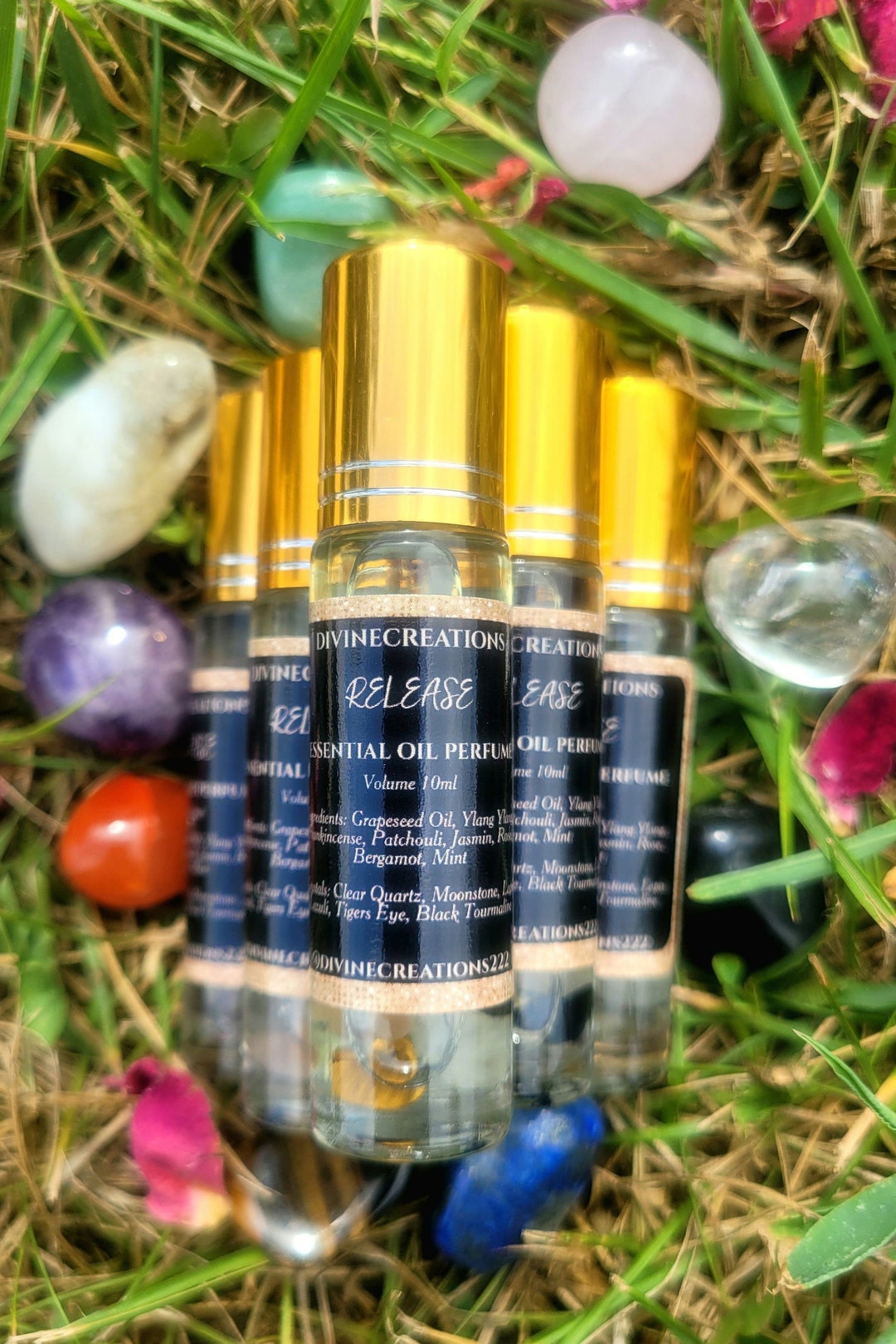 Release Essential Oil Roll-on Perfume: Frankincense, Jasmine ...