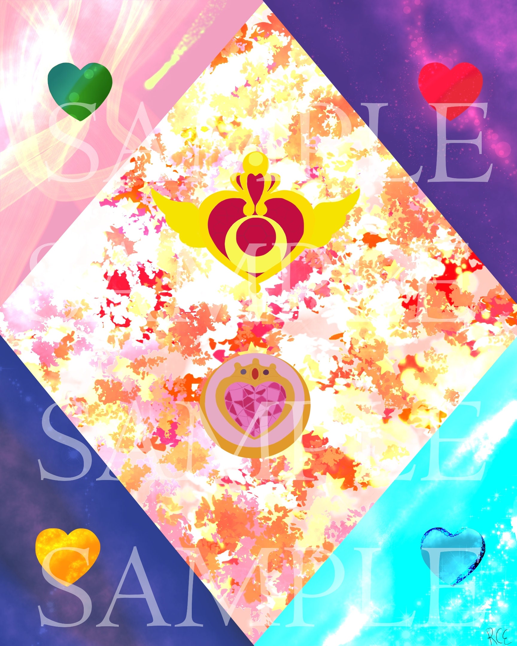 Sailor Moon Wall Art - Etsy