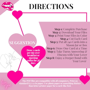 240 Couples Connect Cards Printable Digital Download, Questions for ...