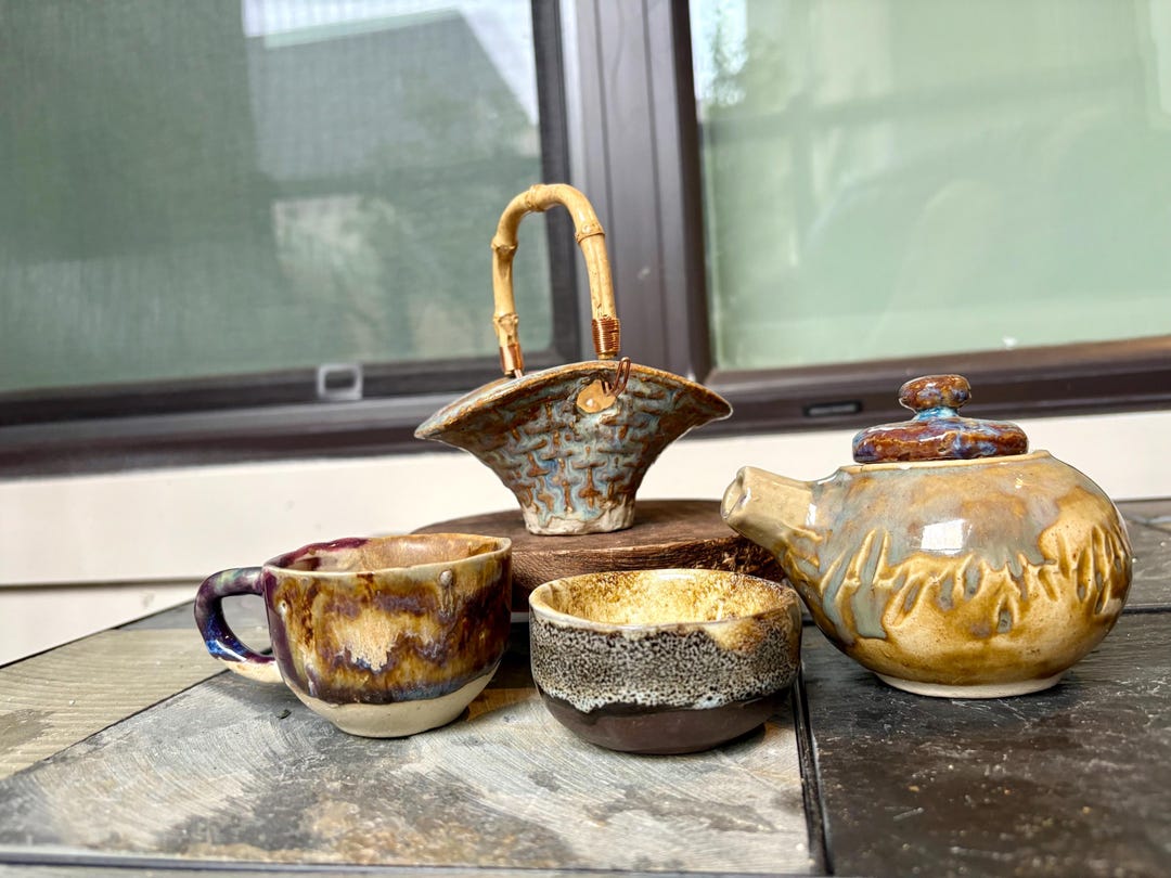 Small Ceramic Tea Set: Handmade Stoneware Pottery - Colorado - Etsy