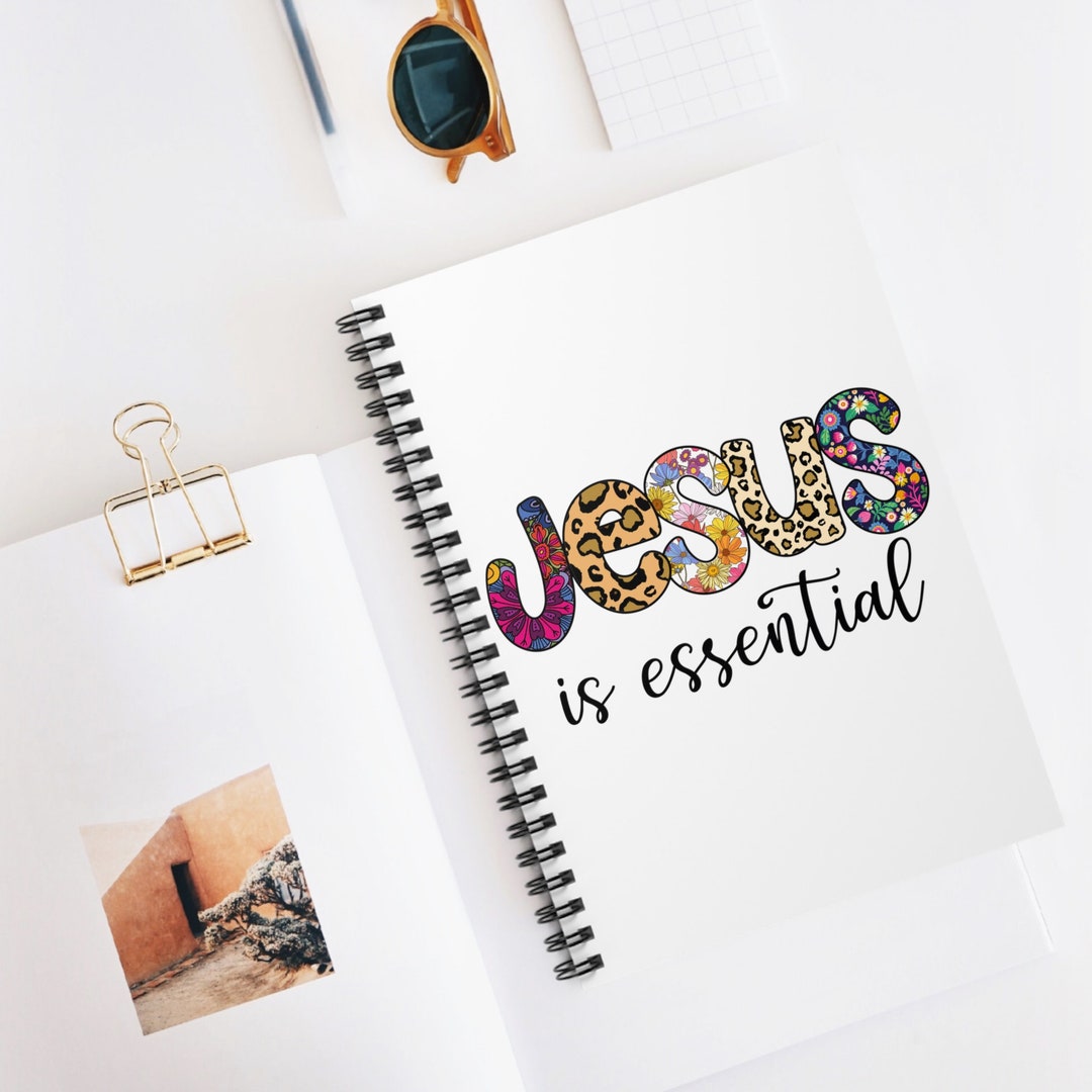 Jesus is Essential Sublimated Spiral Notebook Ruled Line - Etsy