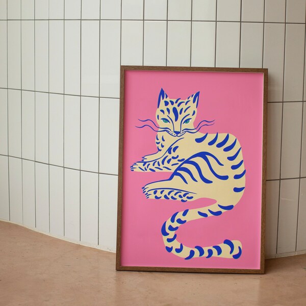 Cat Print - Etsy