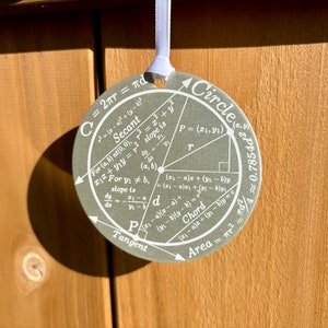 Personalized Math Ornament, Custom Mathematics Teacher Gift ...