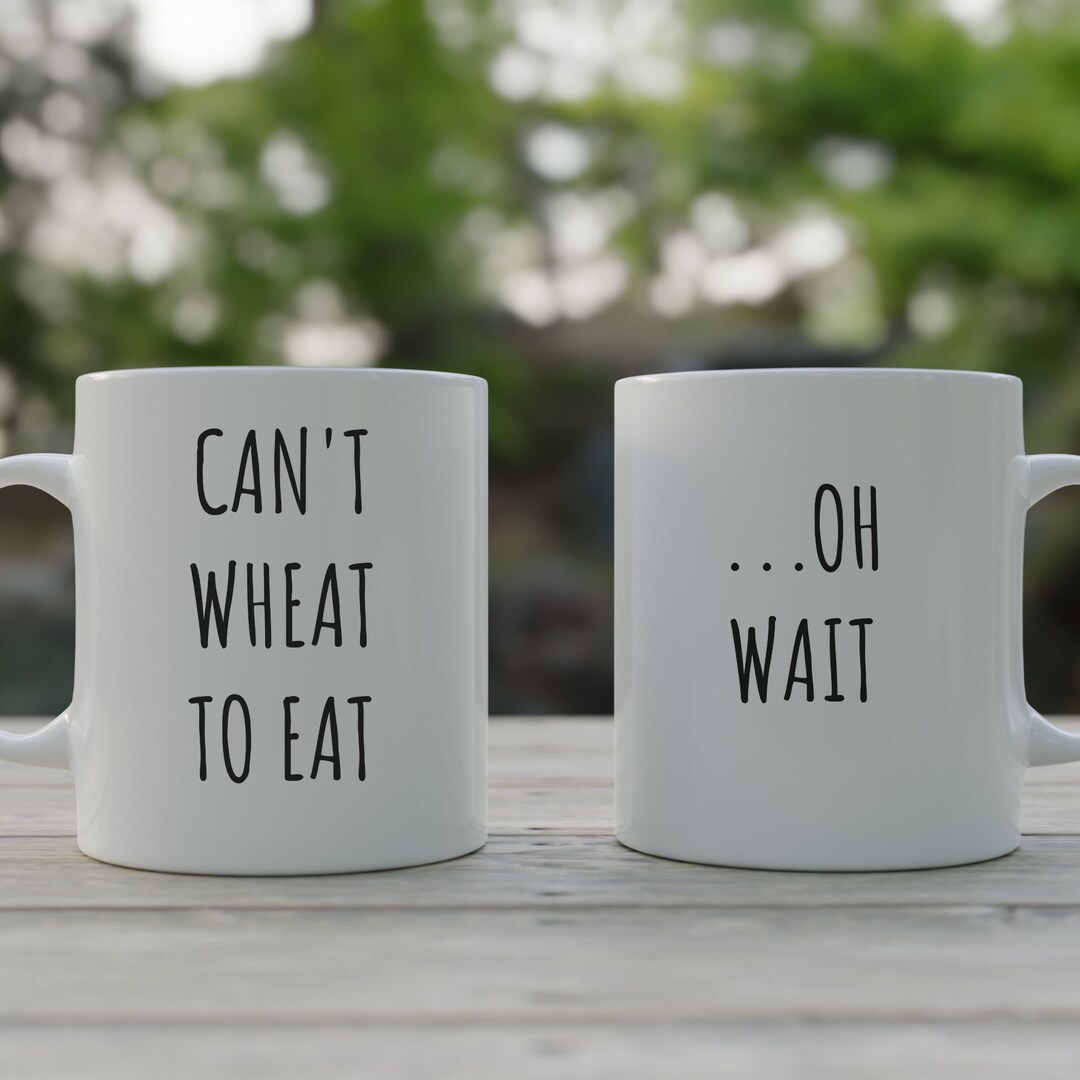 Funny Gluten Free Mug, Celiac Disease Coffee Cup, Gluten-free Gag Gift ...