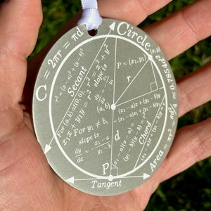 Personalized Math Ornament, Custom Mathematics Teacher Gift ...