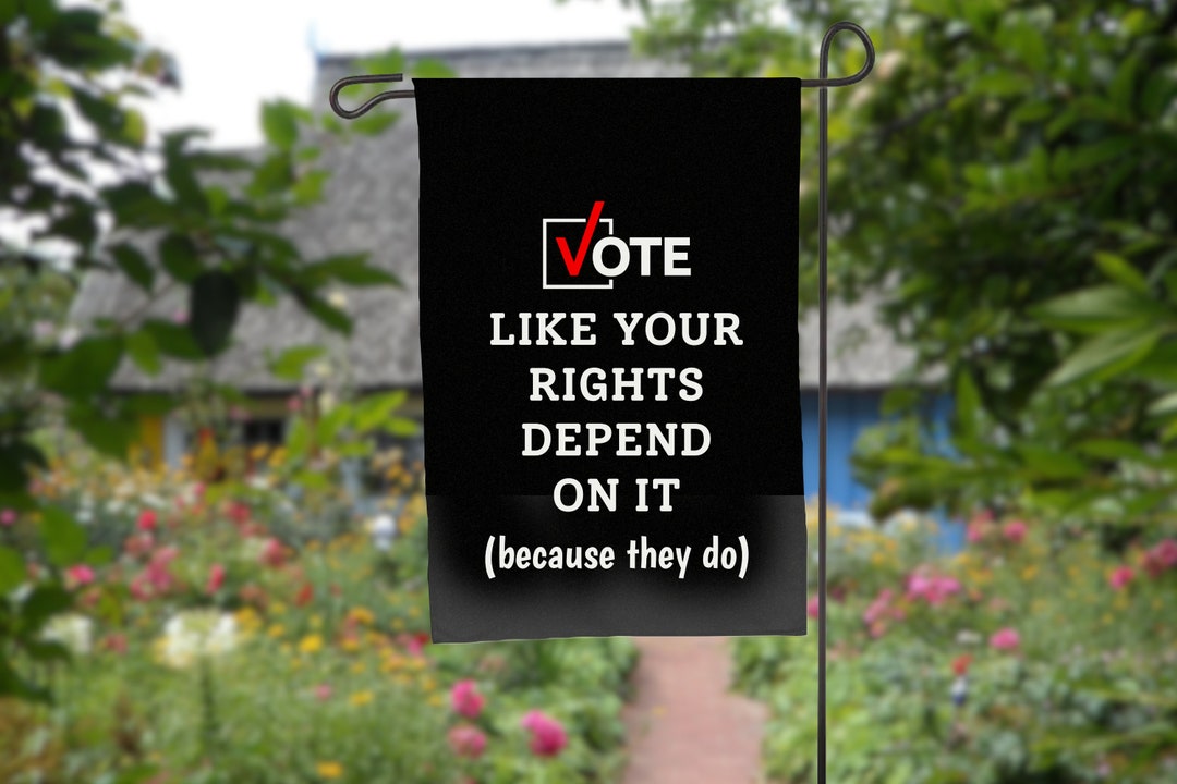 Vote 2024 Garden Banner, Vote Blue Sign, Democrat Yard Decor, Anti ...