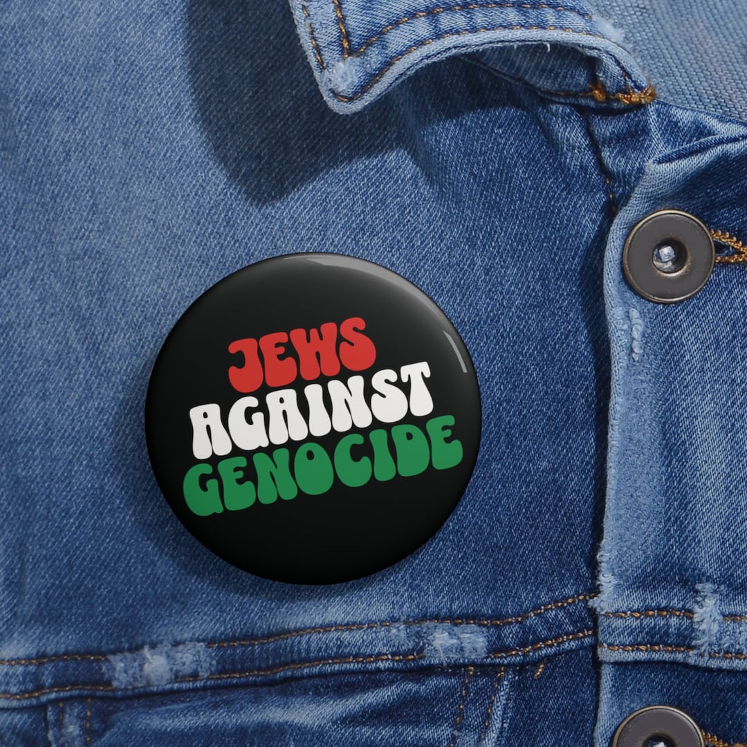 Jews Against Genocide Button, Pro Palestinian Jew Pin, Jewish Social ...