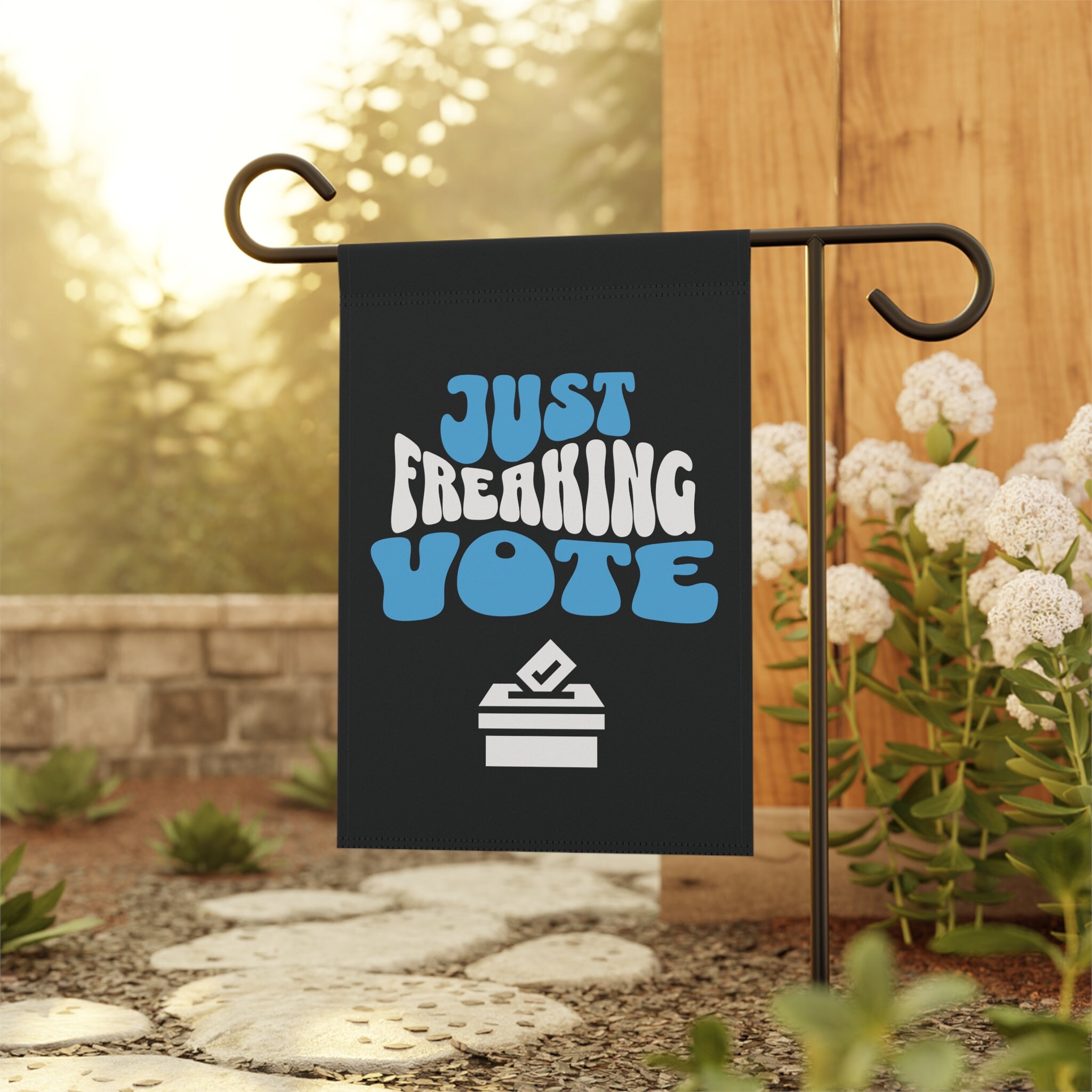 Funny Election Garden Banner, Vote Blue 2024 Outdoor Decor, Election ...