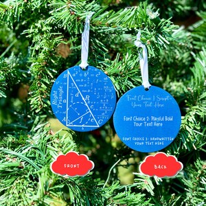 Personalized Math Ornament, Custom Mathematics Teacher Gift ...