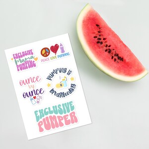 Exclusive Pumper Sticker Sheet, Exclusively Pumping, Pumping Mama Pride ...