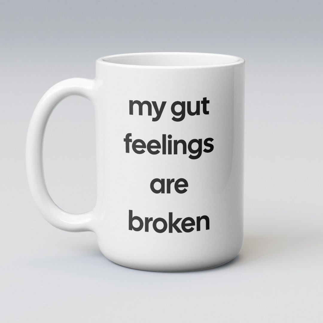 Funny Broken Gut Mug, Crohn's Coffee Cup, Ulcerative Colitis, Gift for ...