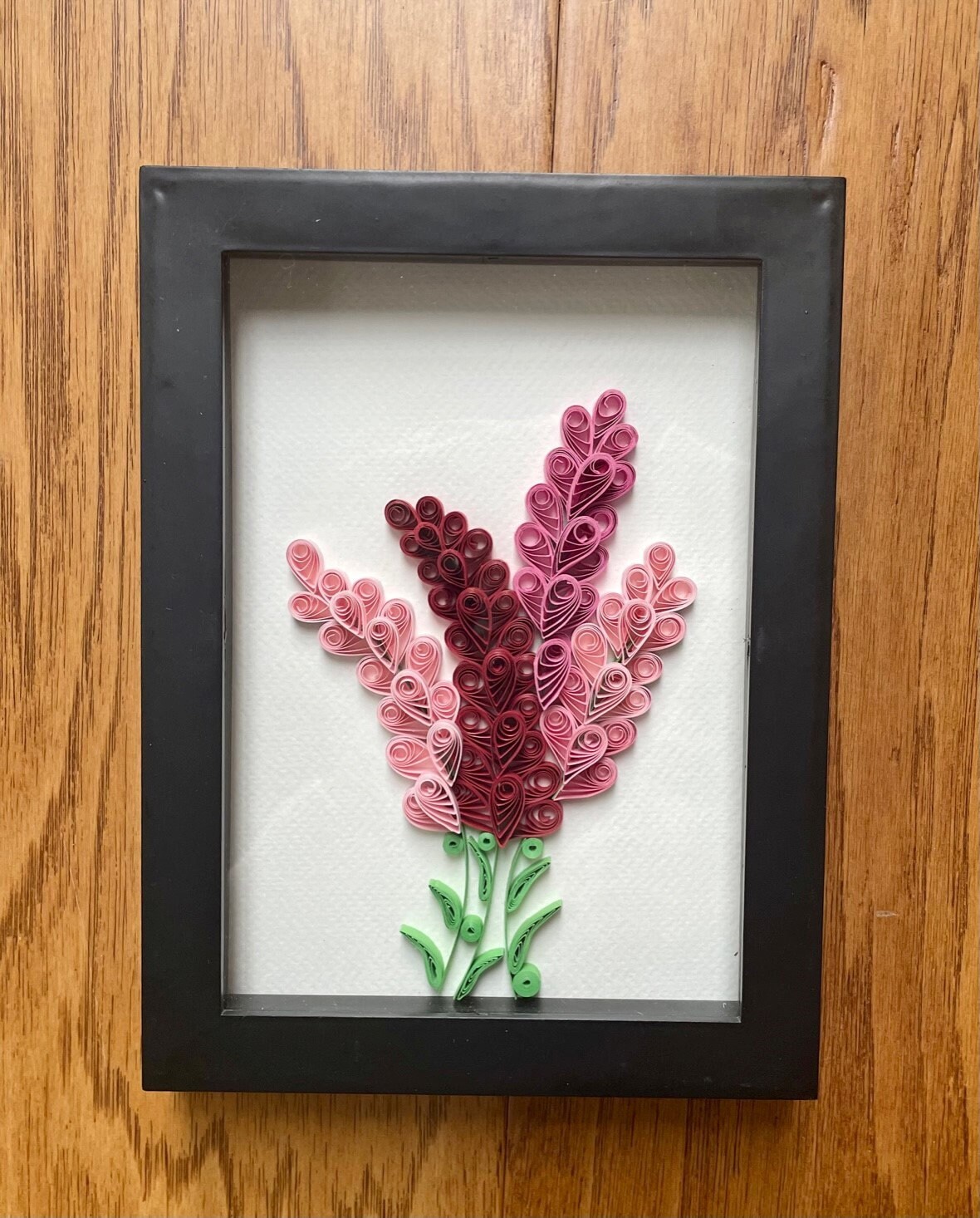 Paper Quilled Flowers Wall Art in a Shadow Box Frame Coneflowers ...