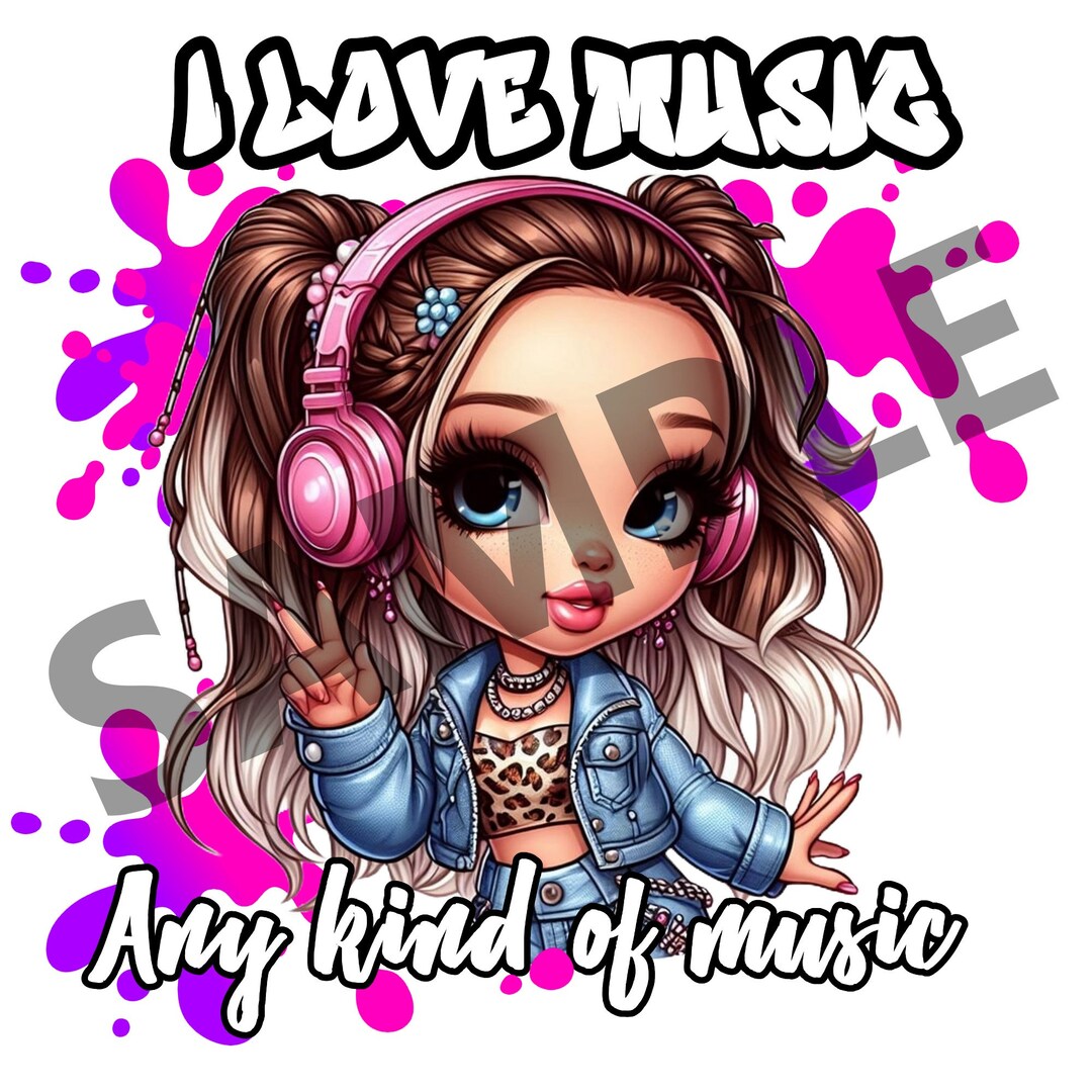 I Love Music PNG - Etsy