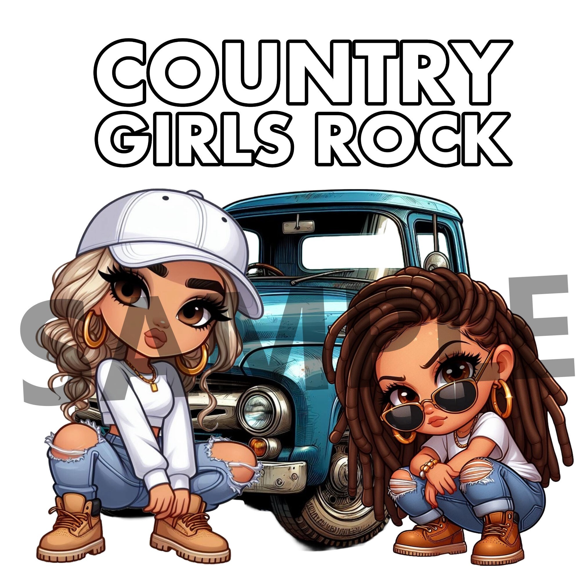 Country Girls Rock PNG - Etsy
