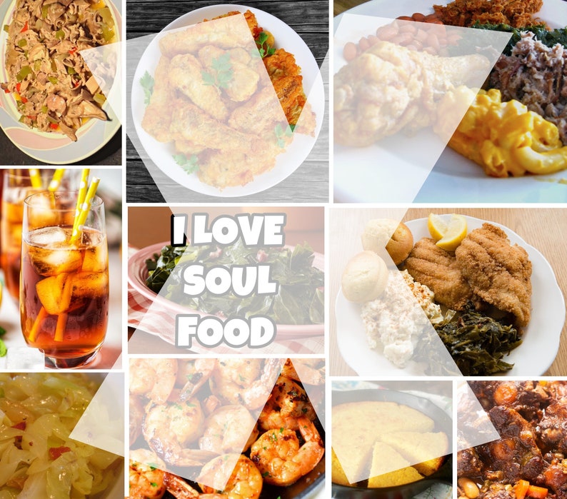 Soul Food Tumbler Wrap, I Love Soul Food PNG Sublimation Designs ...