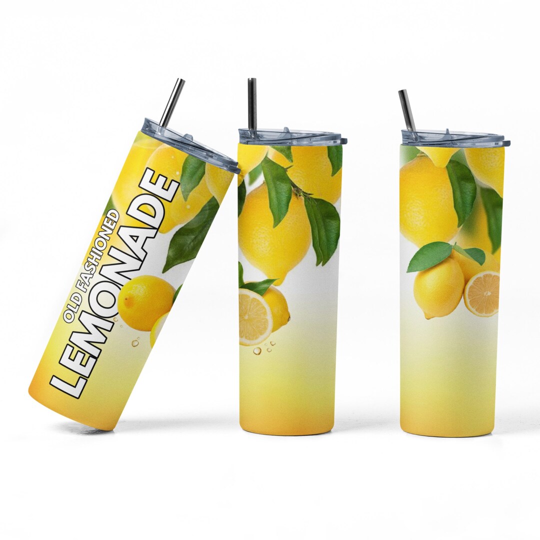 Lemonade Tumbler Wrap, Lemonade PNG Sublimation Designs Download ...