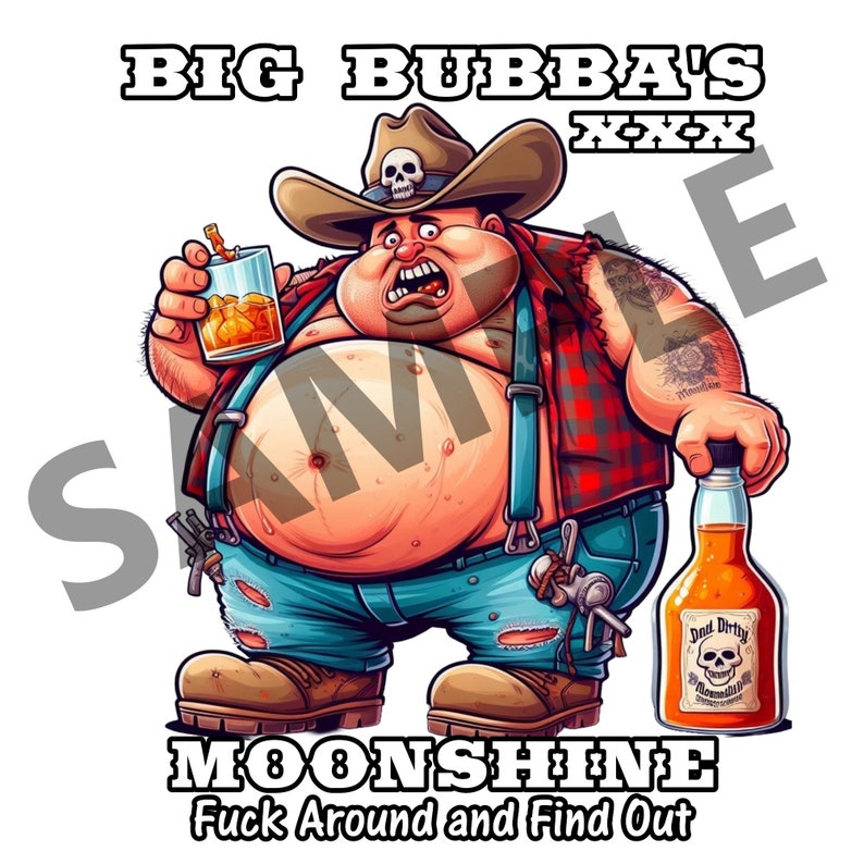 Funny Cartoon Moonshine (PNG) - Etsy