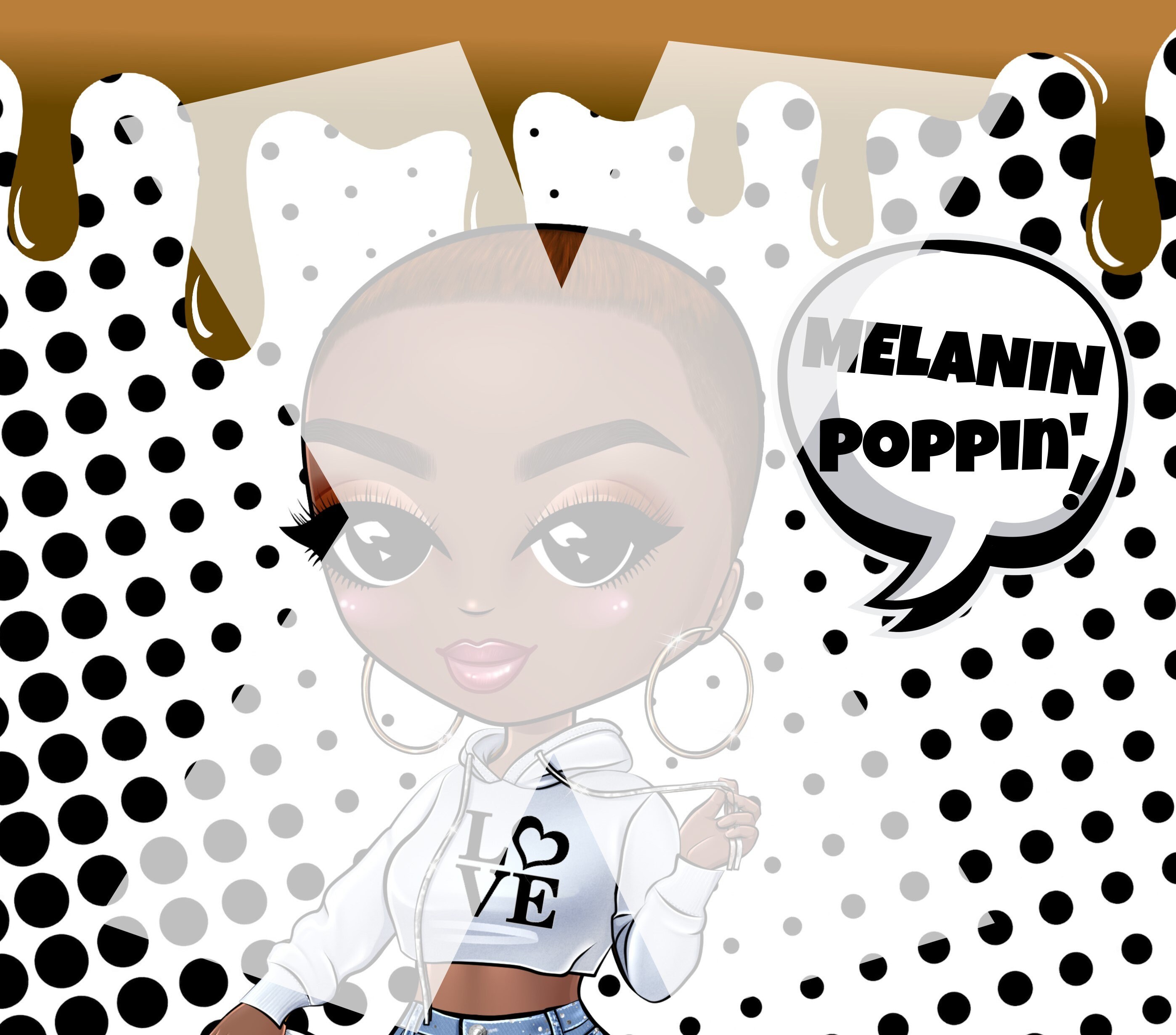 Melanin Poppin Tumbler Wrap, Black Girl Magic PNG Sublimation Designs ...