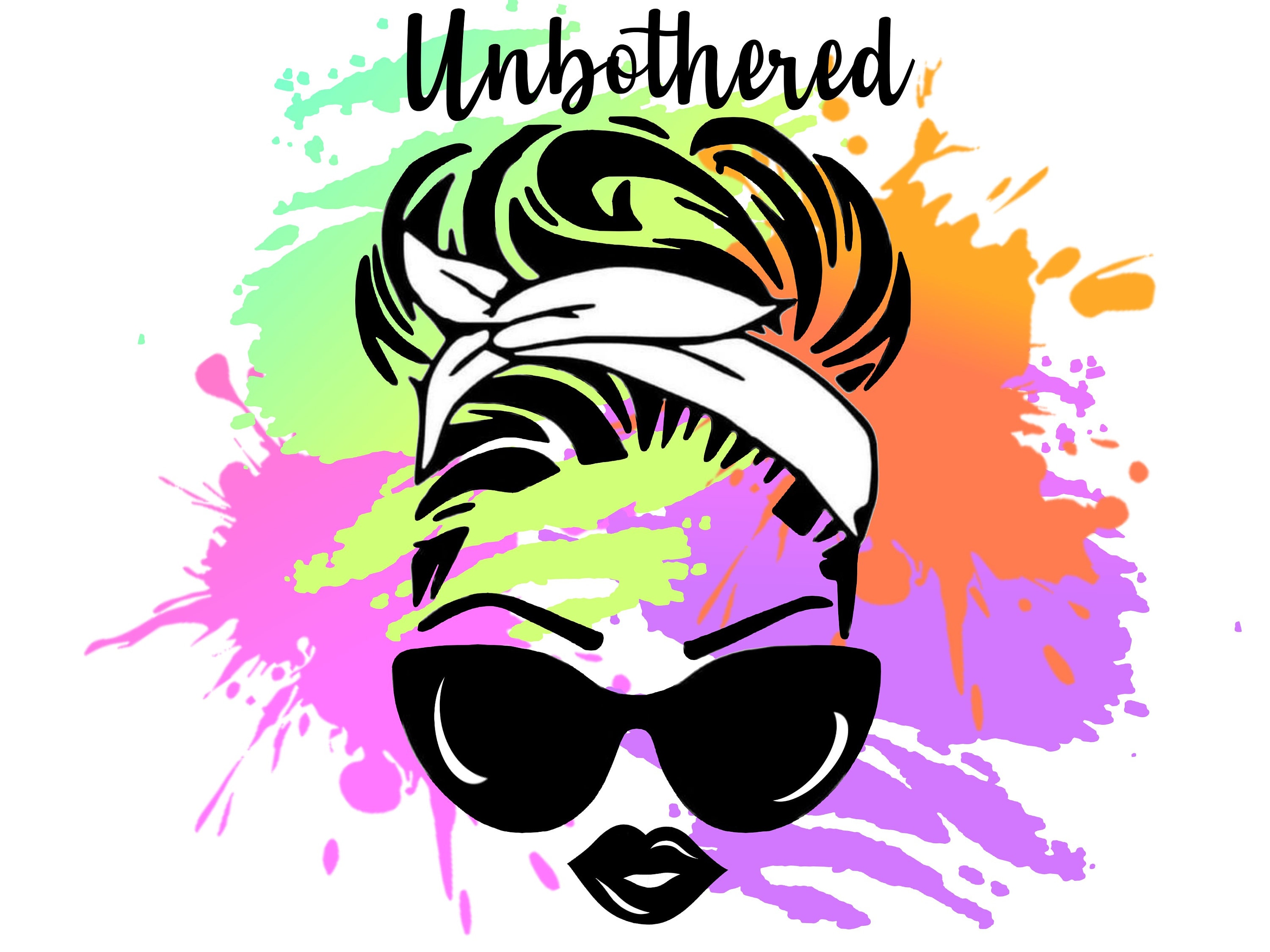 Unbothered Lady PNG Sublimation, Unbothered Girl PNG Download File ...