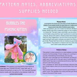 Bubbles the Psychic Kitty Amigurumi Crochet Pattern - Etsy