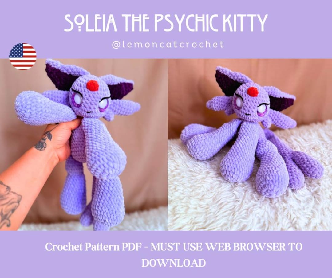 Soleia the Psychic Kitty Amigurumi Crochet Pattern - Etsy