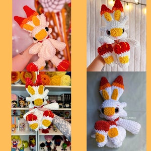 Ember the Fire Bunny Snuggler/lovey Amigurumi Crochet Pattern - Etsy